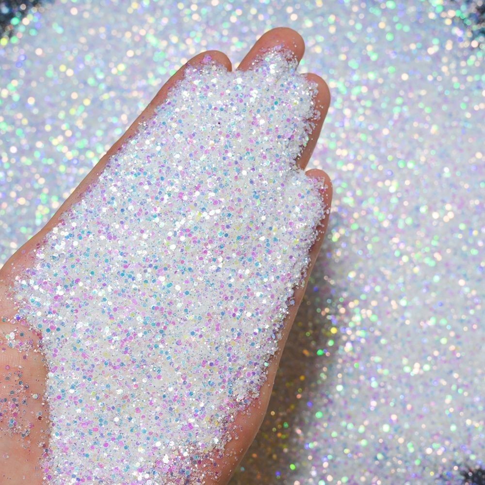 Glitter Sequin White Colorful Glitter Gold Powder Silver Powder Art ...