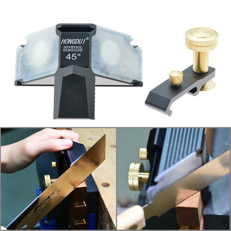 RQ+`Dual 45-degree Dovetail Tenon Angle Saw Gauge Woodworking Dovetail ...