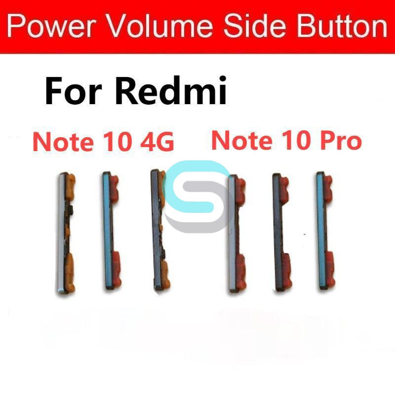 New For Xiaomi Redmi Note 10 Pro / Note10 10pro Power Volume button on ...