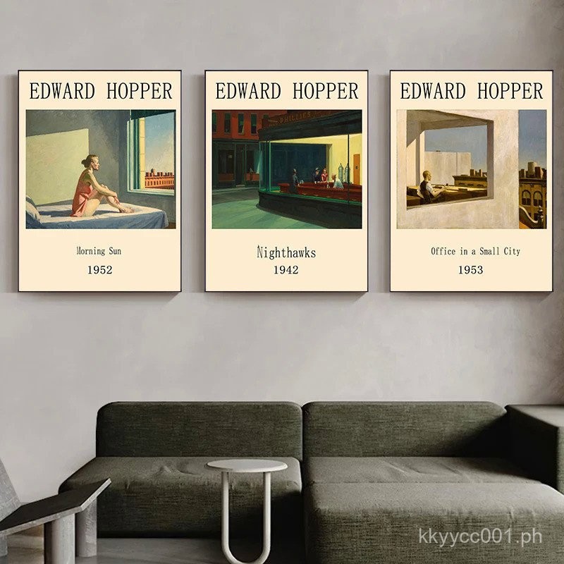 Edward Hopper Exhibition Posters and Prints Gallery Wall Art Picture ...