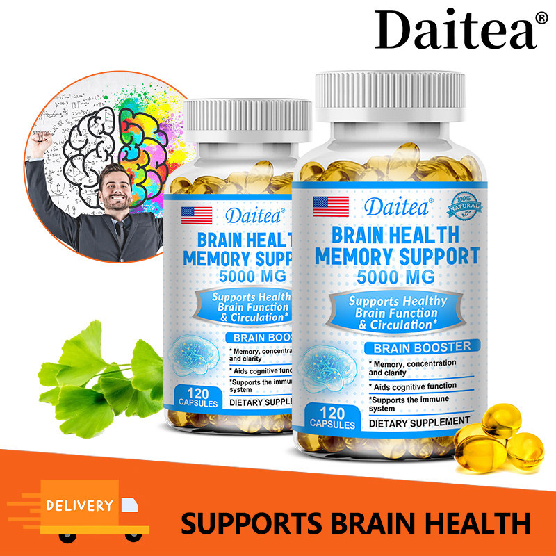 Daitea Brain Supplement, Improves Memory,Attention&Concentration ...