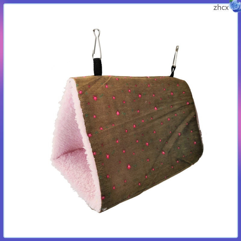 Bird Cave Hanging Hammock Triangle Parrot Bed House Outdoor Birds Nest ...