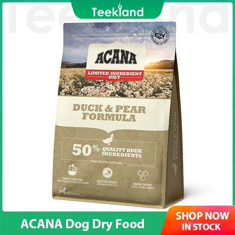ACANA Pet Dog Dry Food High Protein Grain Free Duck Meat Flavor Tear ...