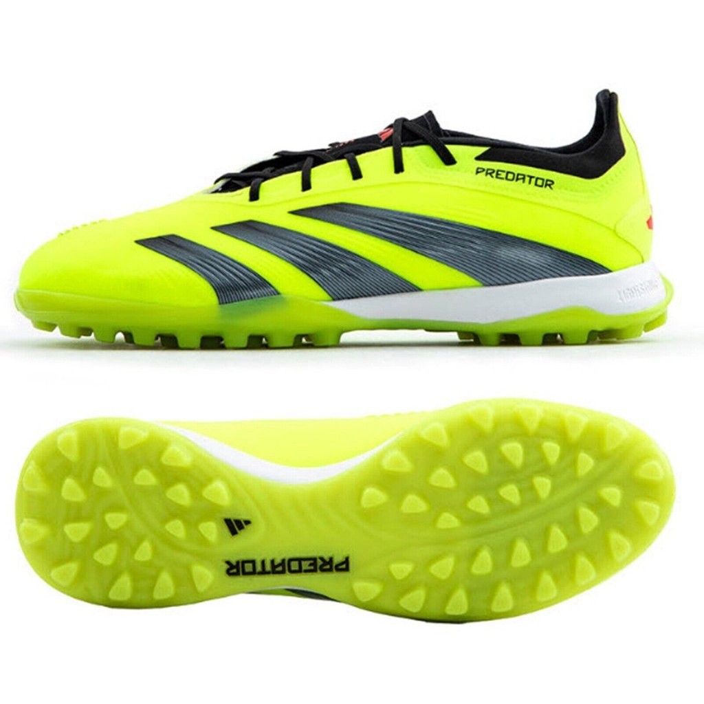 Kasut Bola Sepak Men Predator ELITE TF Cleats Yellow Futsal Soccer Boot ...