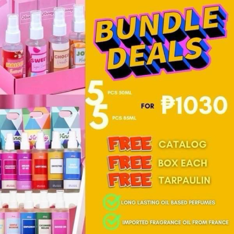 ANNEY Perfume Series COMBO - 5pcs 50ml and 5pcs 85ml (FREE 1 BOTTLE ...