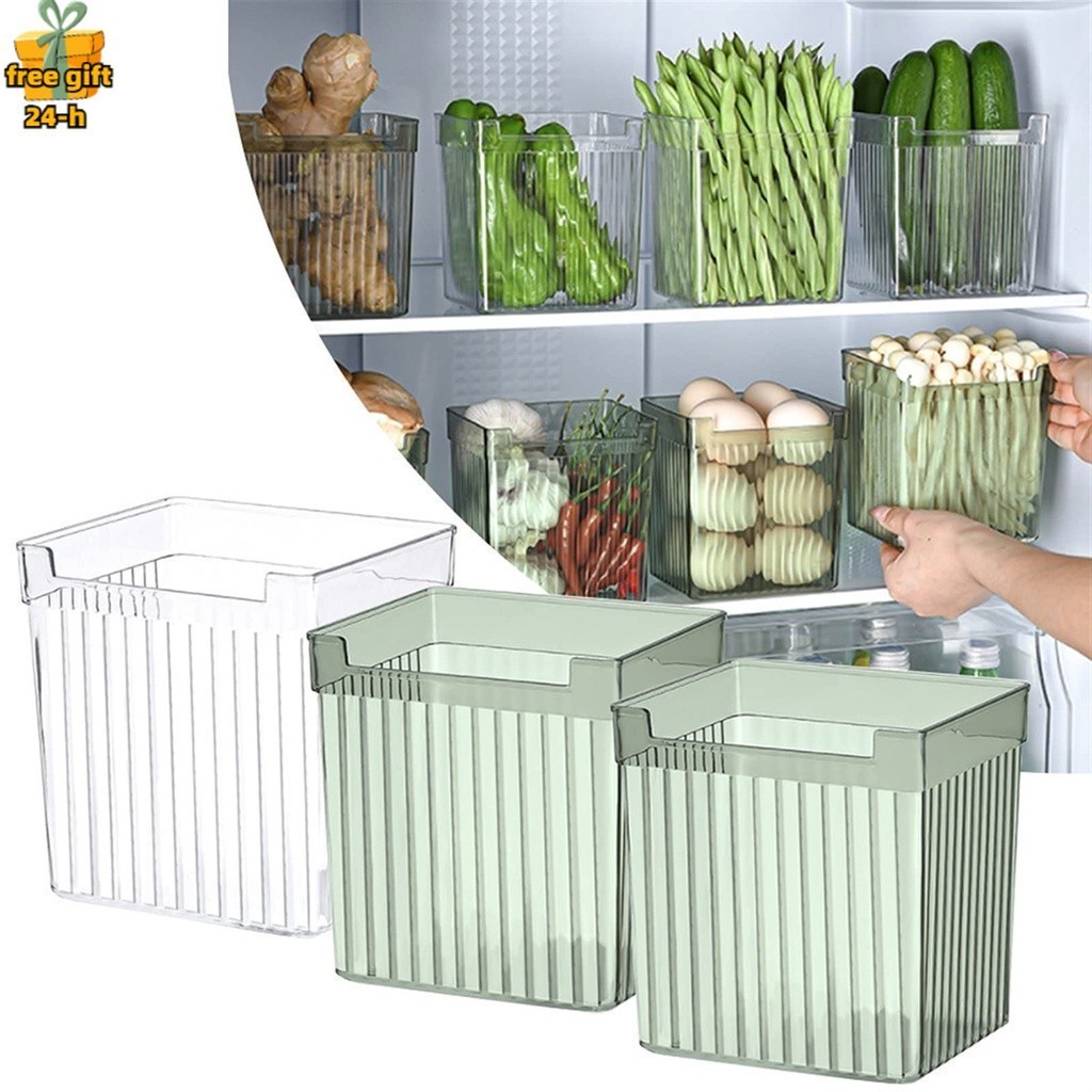 Refrigerator Storage Box for Side Door/ Plastic Semi Transparent Fruit ...