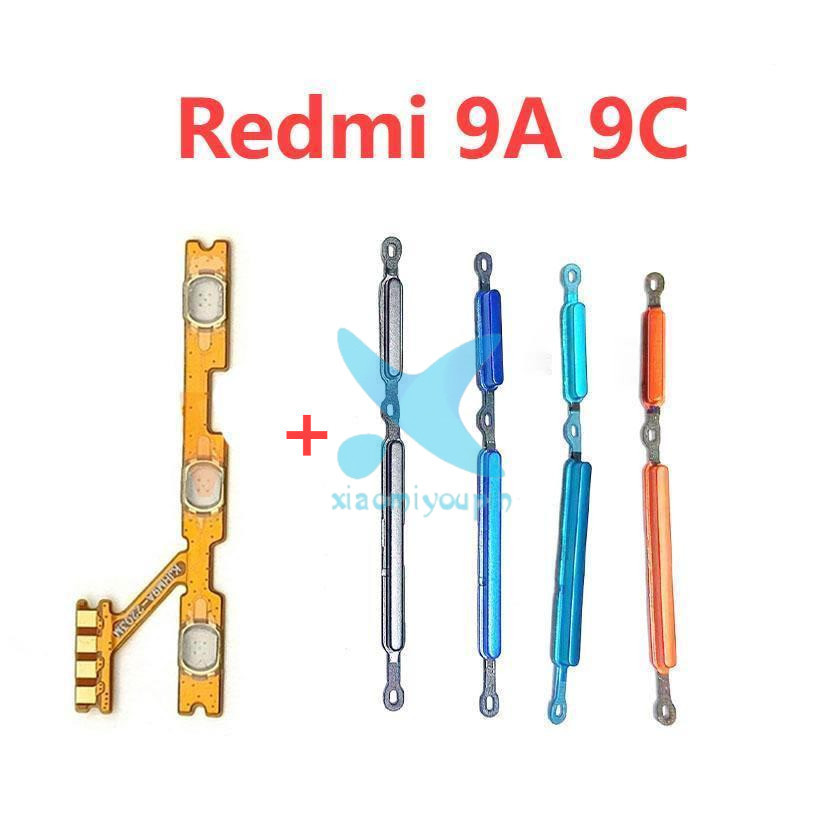 New For Xiaomi Redmi 9A 9C Power button flex Switch Button Side Key ...