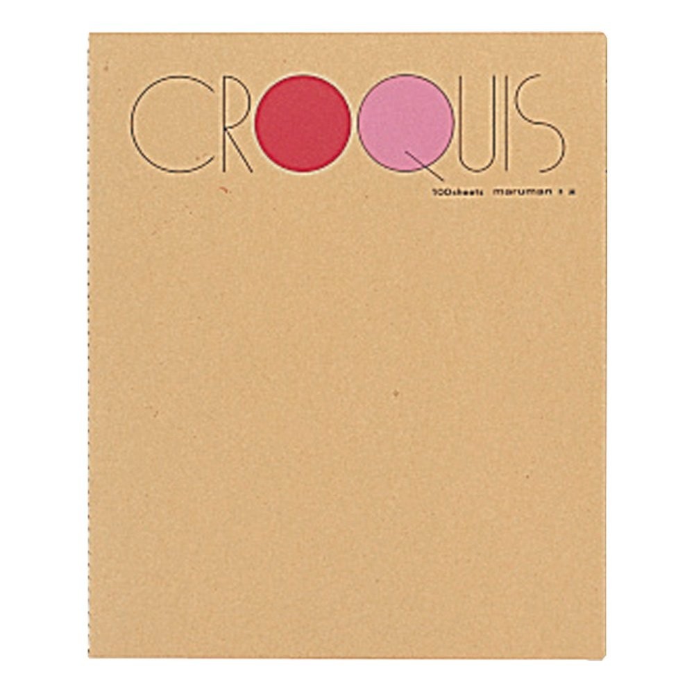 MARUMAN Sketchbook M size croquis book, white croquis paper, red, 100 ...