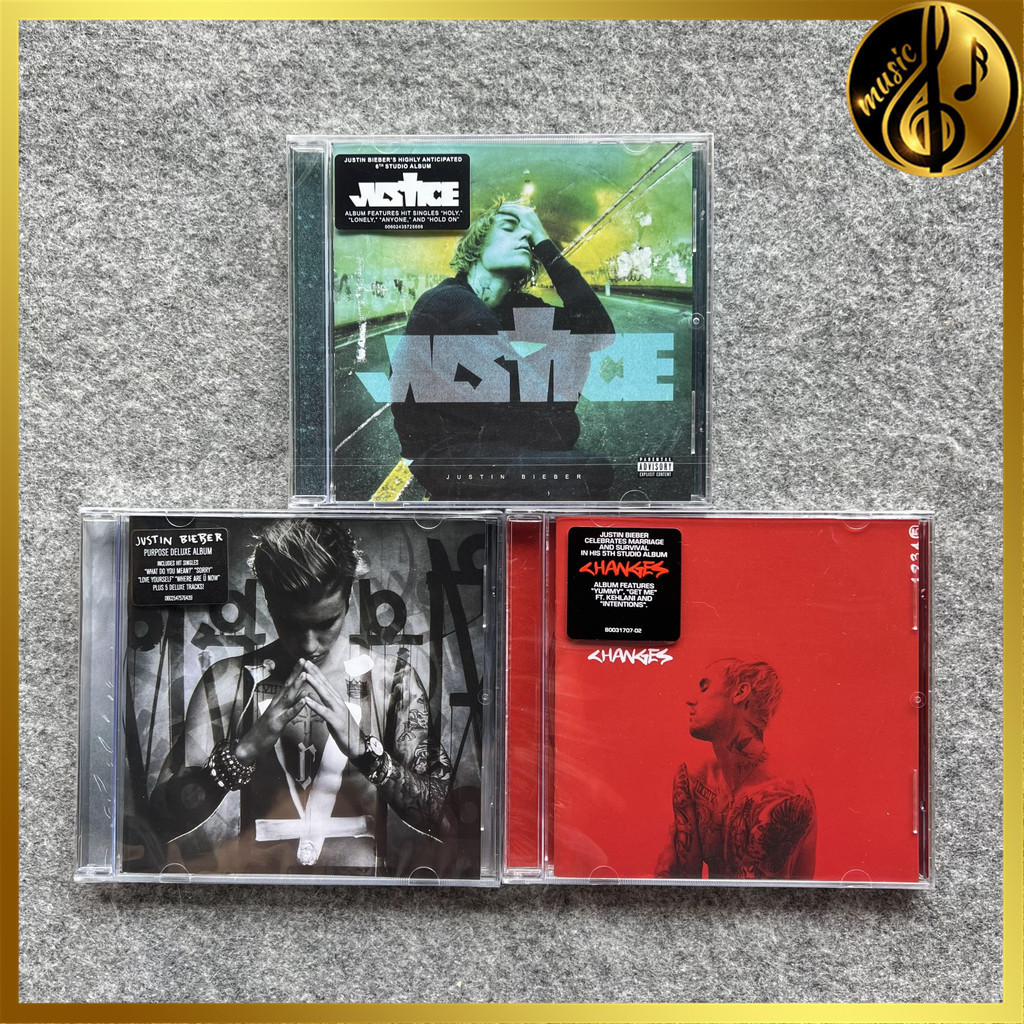 Justin Bieber Changes Purpose Justice 3 Albums Set Original CD Album ...