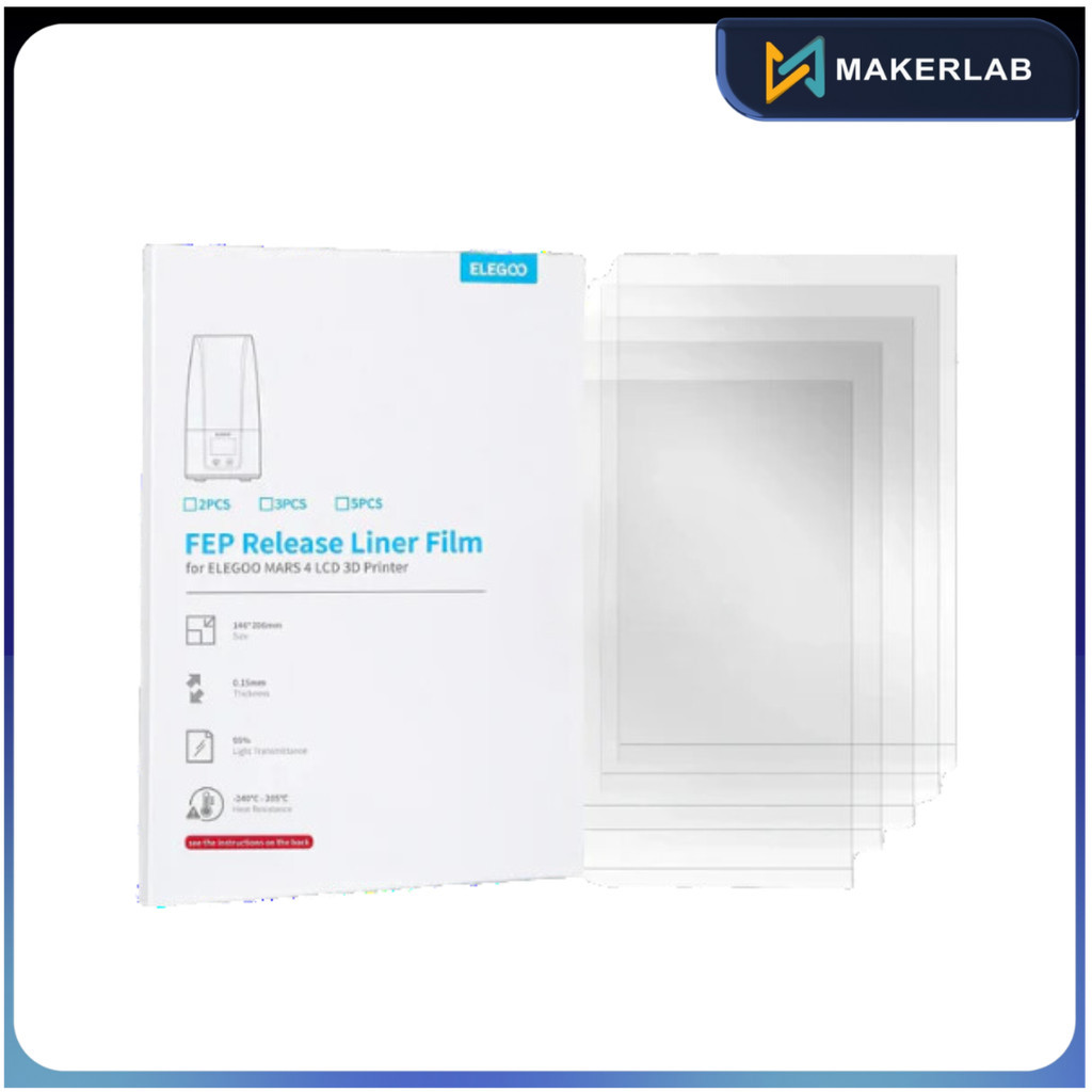 Elegoo FEP Film for Mars 4, Mars 5, Mars 5 Ultra 3D Printer - 5pcs Film | Shopee Philippines