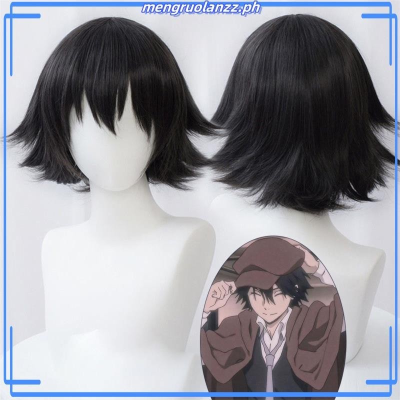 Anime Bungou Stray Dogs Ranpo Edogawa Cosplay Short 30cm Dark Grey Hair ...