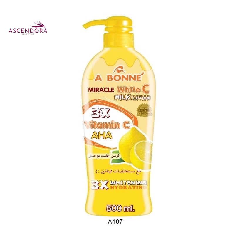 A Bonne lotion Original Milk Whitening and Hydrating Honey and Lemon ...