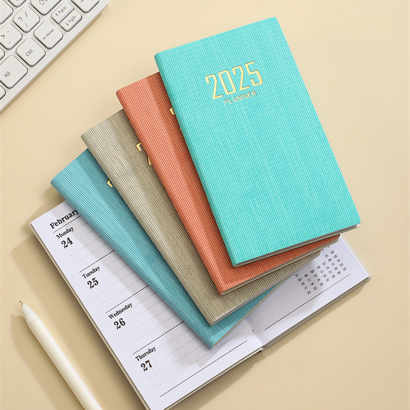 A6 2025 Portable Planner 365 Days Durable Pu Cover Daily Weekly ...