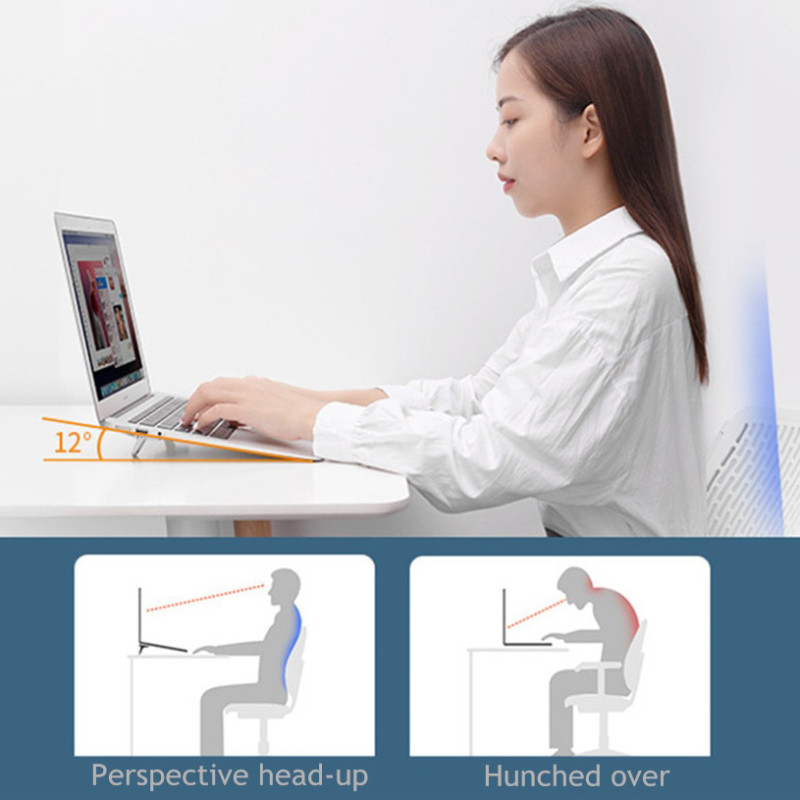 Invisible Mini Riser Alloy Laptop Feet Stand Bracket Heightened Cooling ...