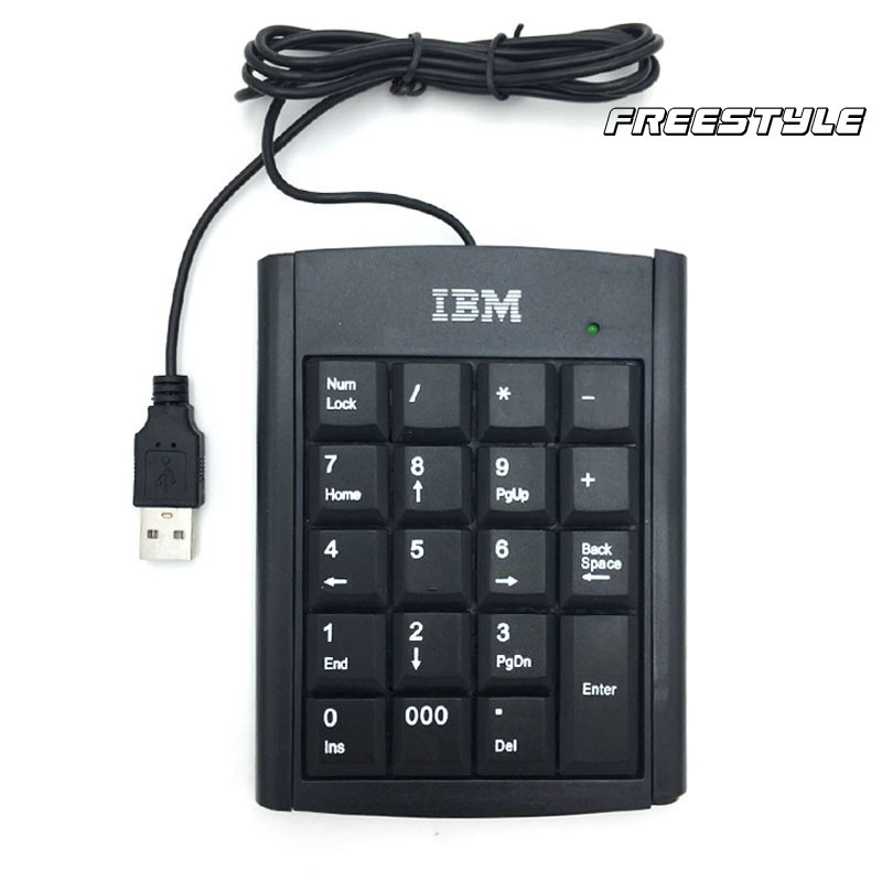 IBM 19 keys Universal Mini USB Numeric Keypad Number Keyboard for Laptop Computer PC | Shopee ...