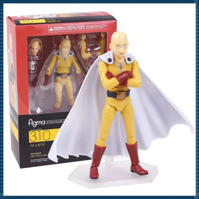 Ma Figma 310 Mini Figure One Punch Man Saitama Action Figure ...