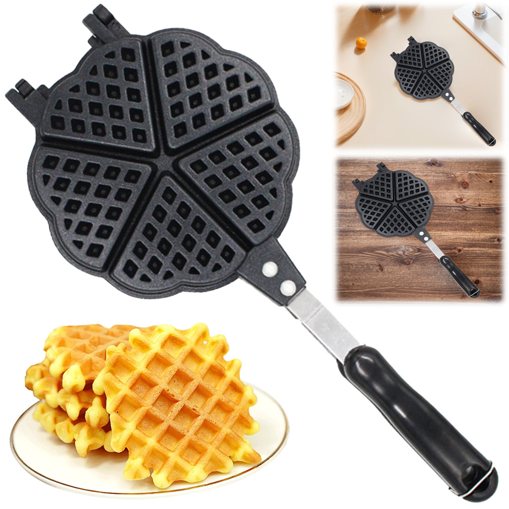 Waffle Maker Pan Non-Stick Aluminum Alloy Waffle Pancake Baking ...