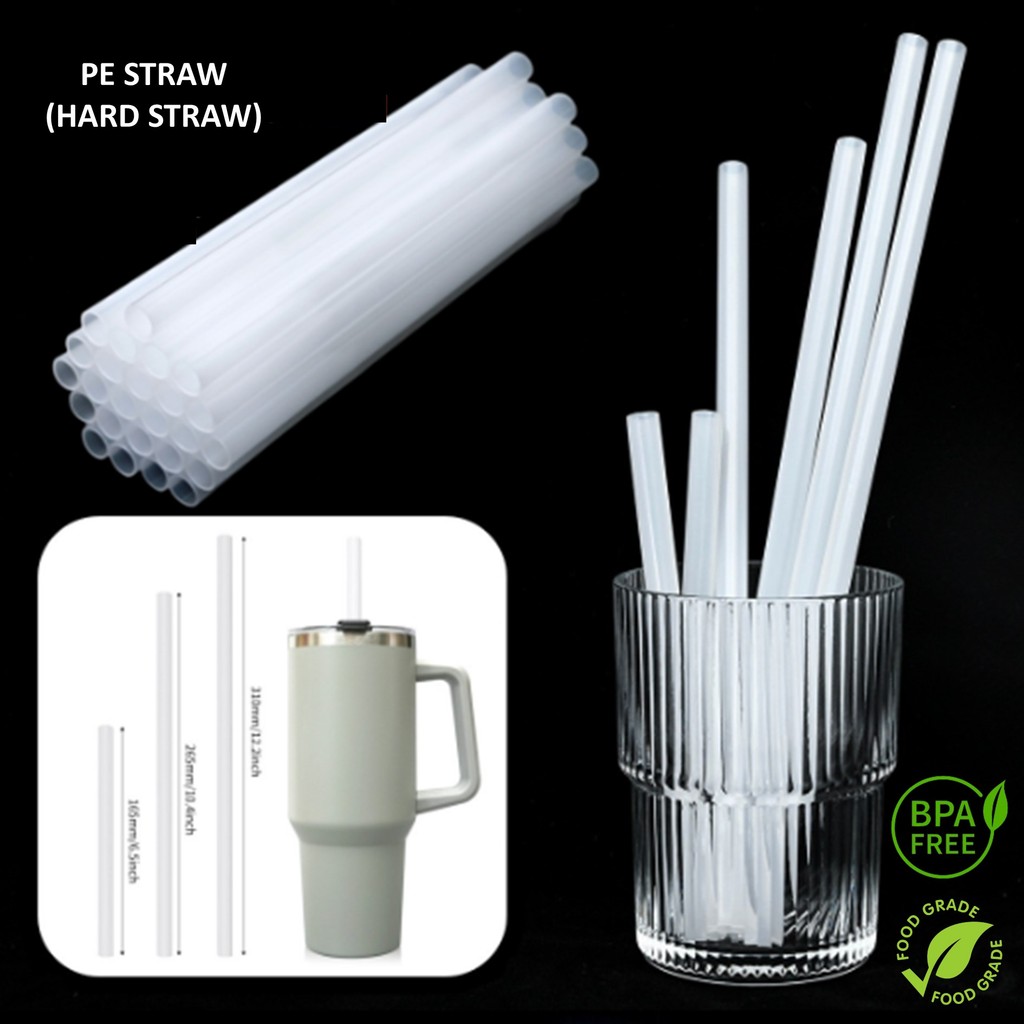 10mm 9mm Universal Hard straw & Soft Silicone Straw for Thumbler and ...