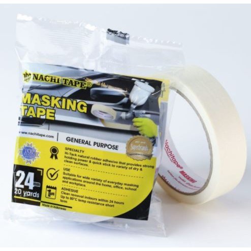 Nachi Masking Tape / 1 inch 24mm Paper Duct Tape | Shopee Philippines