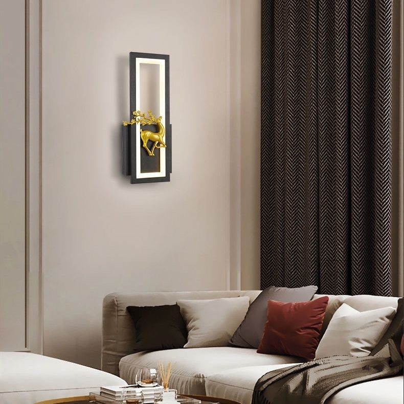 Three-color wall lamp LED bedroom wall lamp Room decoration light ...