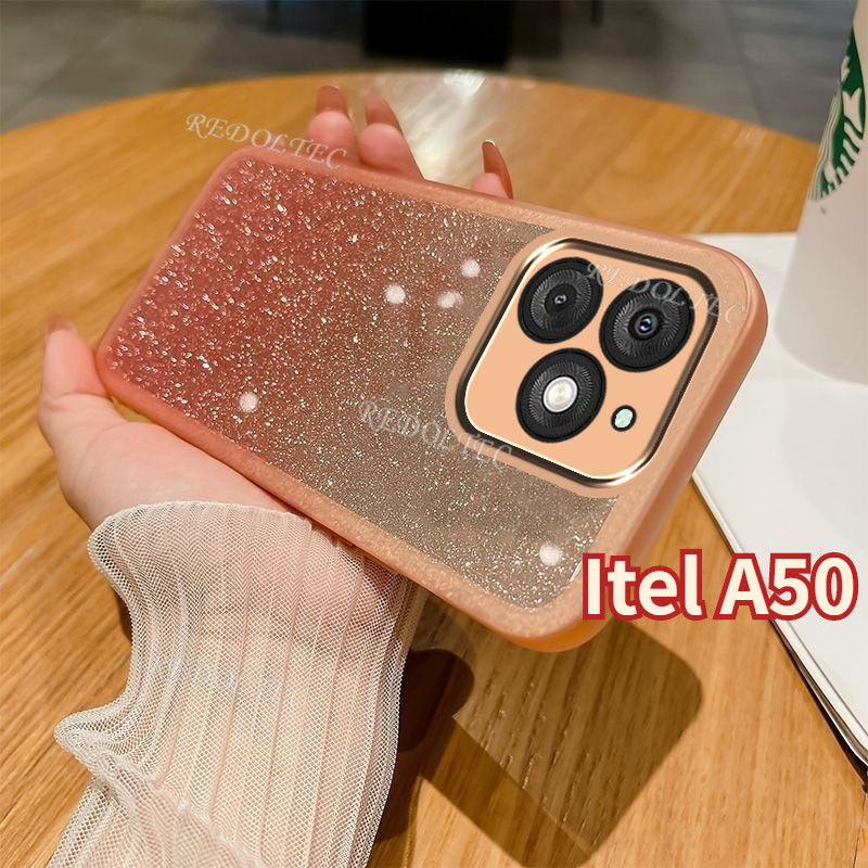 Case Itel A50 2024 Luxury Glitter Casing ItelA50 Itel A 50 Gradient ...