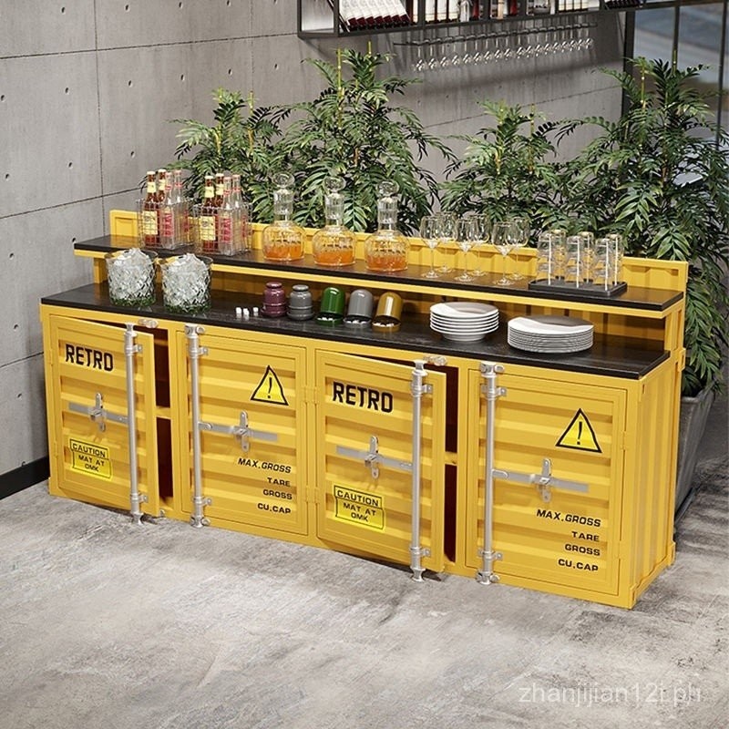 Iron Sideboard Cabinet Locker Household Trending Creative Wine Cabinet ...