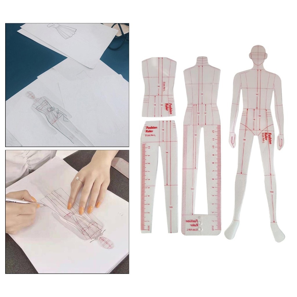 [homyl5dl] Fashion Drawing Template, Ruler, Models, Fashion ...