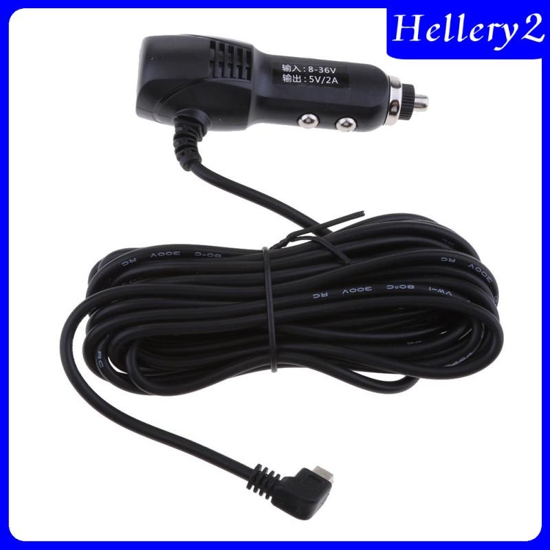 Adapter 5V 2A Mini USB Right Cable DVR Charging for Car Truck | Shopee ...