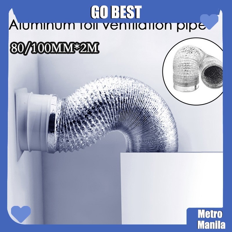 Aluminum foil telescopic exhaust pipe for kitchen range hood Vent Hoses ...