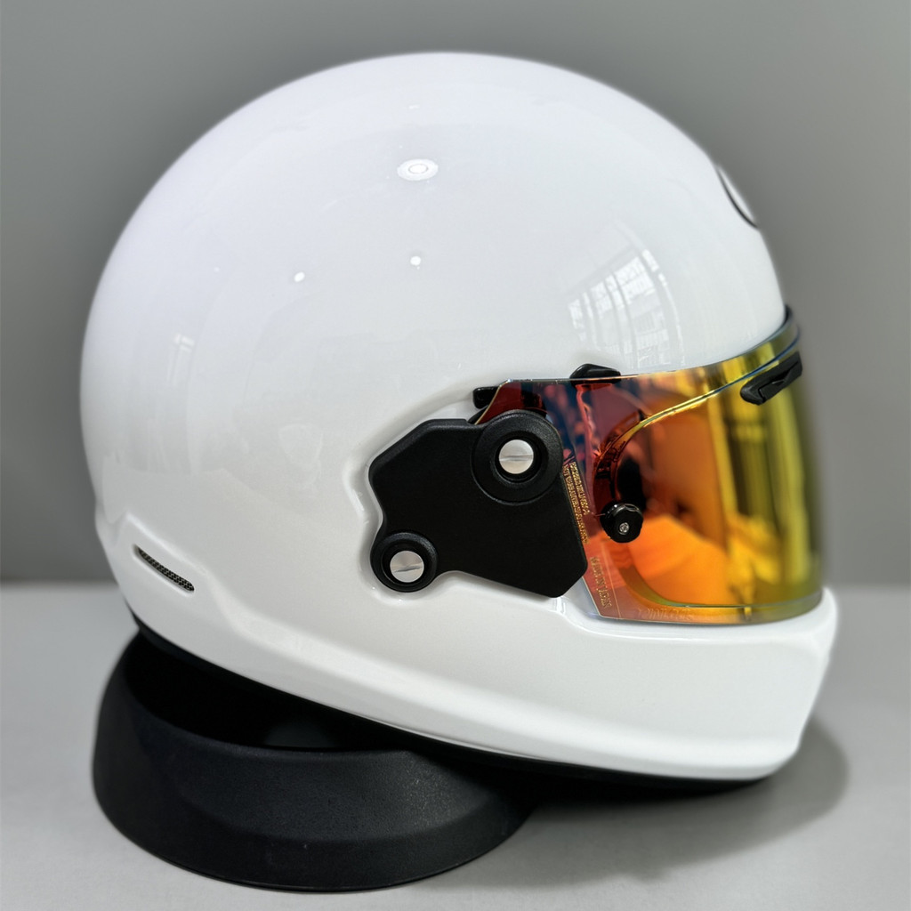 Retro Full Face Helmet Neo Bright White Helmet Motorcycle Helmet ...