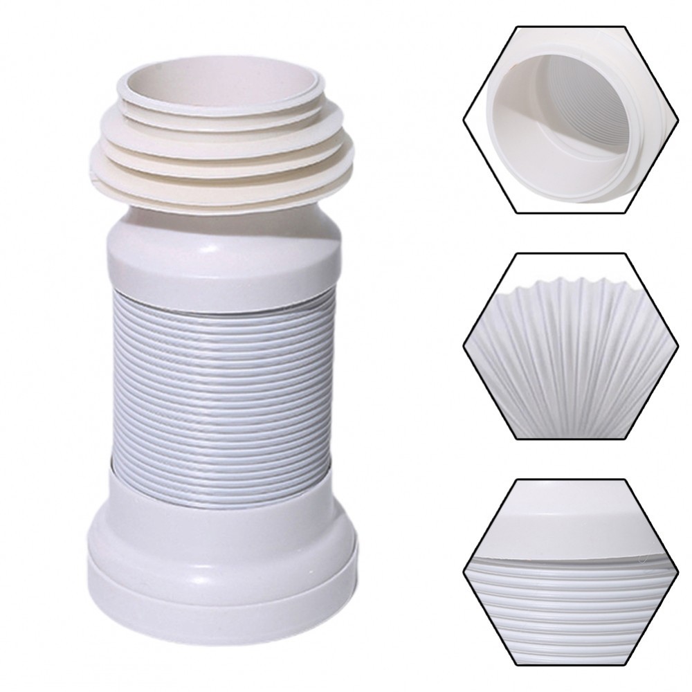 Easy to install White PVC Pan Connector for WC and Soil Pipe 250mm ...