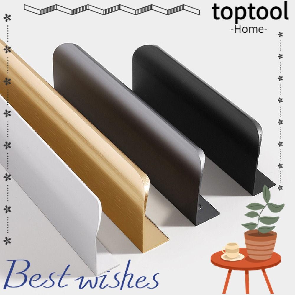 TOPTOOL Hidden Bar Pulls, Aluminum Concealed Edge Finger Pull, Kitchen ...
