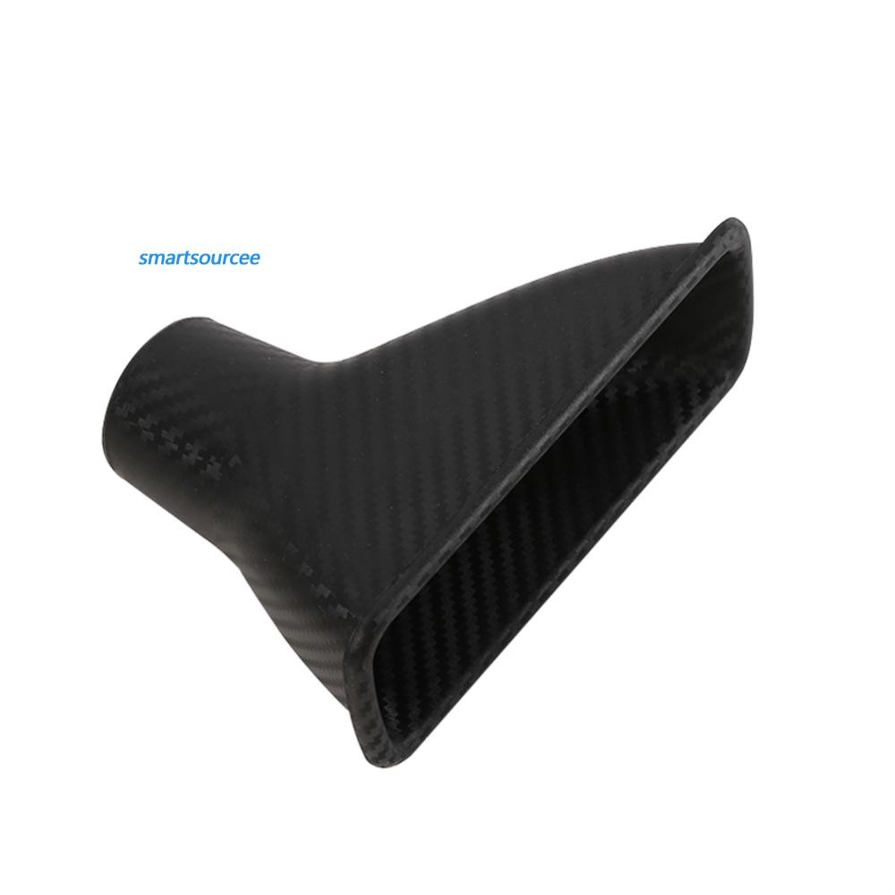 Carbon Fiber Look Car Front Bumper Turbo Air Intake Pipe Air Funnel Kit ...