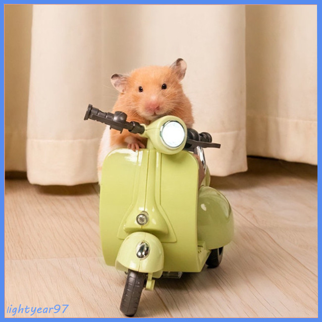 LIGHTYEAR Hamster Motorcycle Toy, 360 Degree Rotating Electric ...