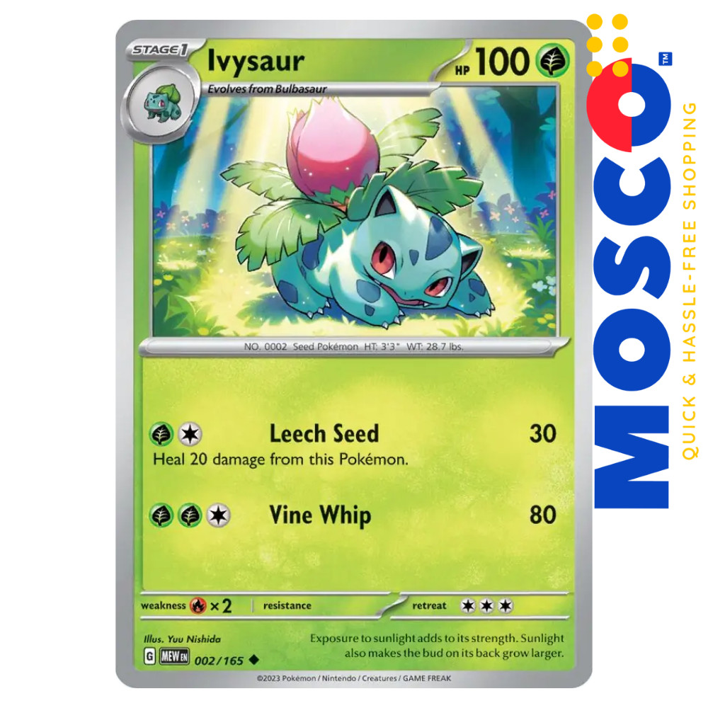 Ivysaur - 002/165 Uncommon Pokemon 151 | Pokemon TCG | Shopee Philippines