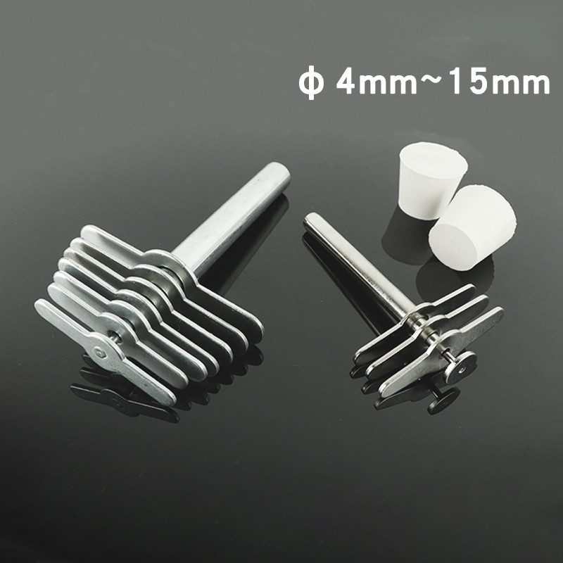 7*1/set carbon steel manual laboratory punch rubber stopper perforator ...