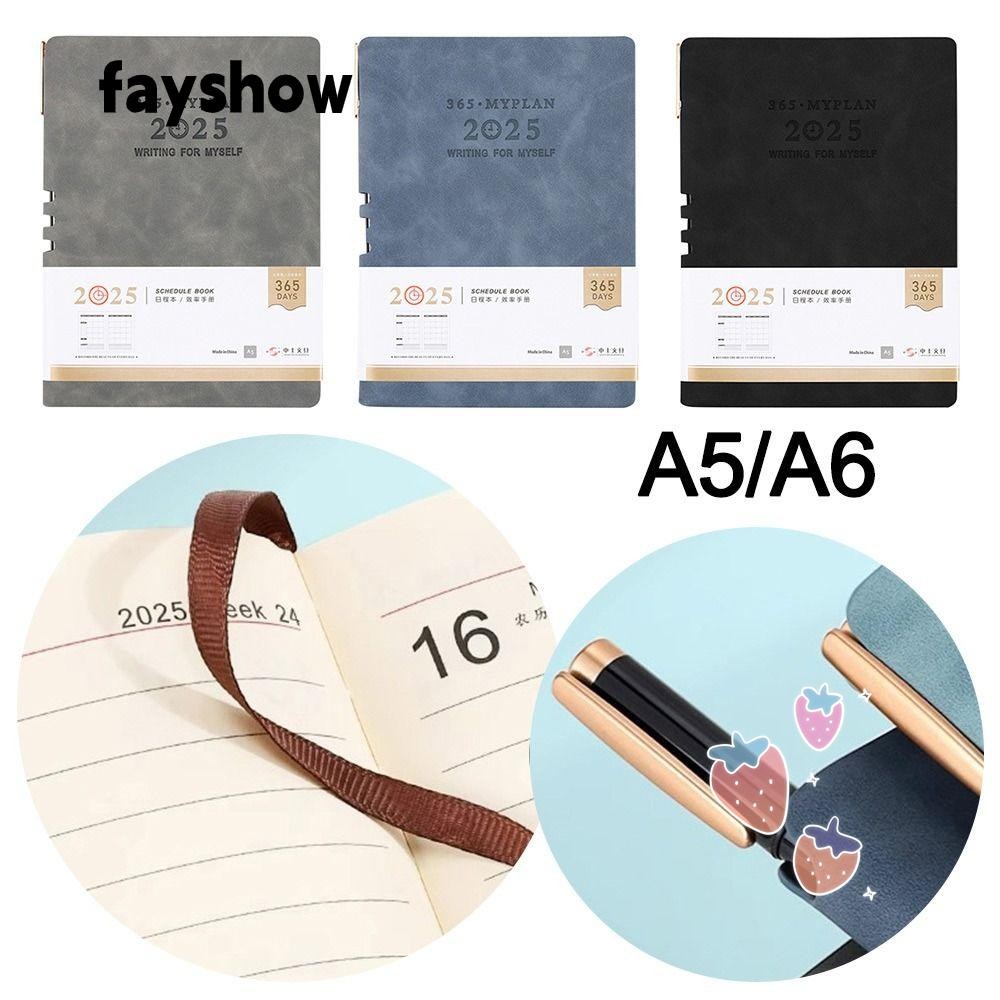 FAY 2025 Planner Notebook, A5/A6 Study Notebook Business Notepad, Time ...