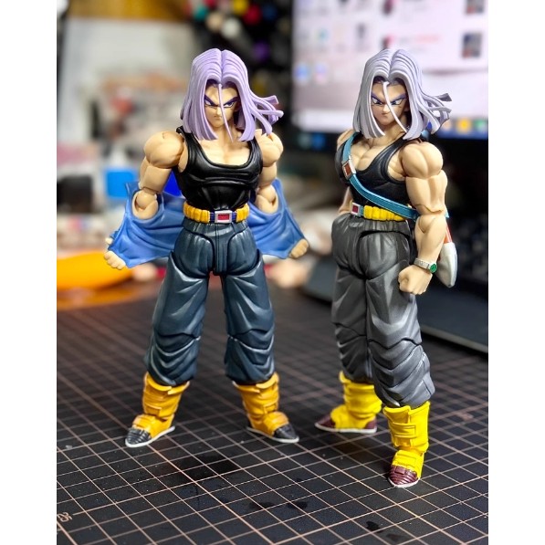 air HM Bandai shf Trunks long hair head sculpture theater version of ...