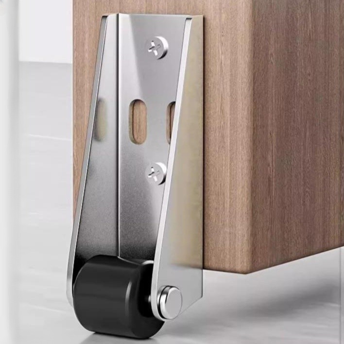 Old wooden door door drooping sliding door bottom wheel anti-slip wheel ...