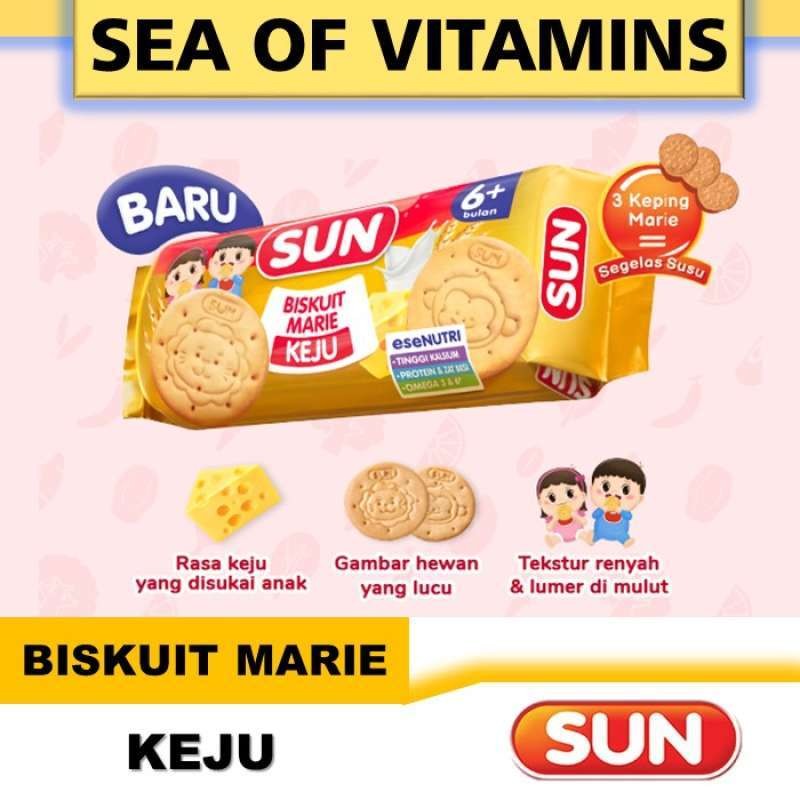 Sun Biscuit Marie Cheese Roll 80g | Shopee Philippines