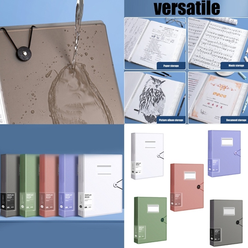 love* 80 Pocket Display Folder Letter Size Display Folders Book with ...