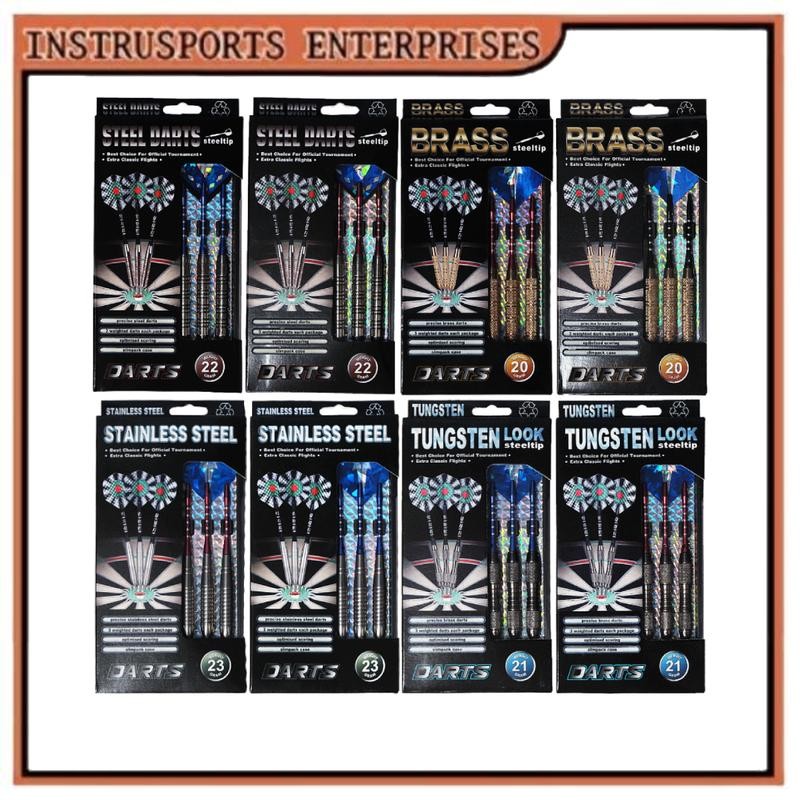 3 Pcs Steel Tip Dart Pins Sets available in 21,22, & 23 grams with ...