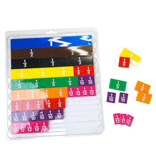 Learning Store Plastic Fraction Tiles Set of 51 - Maths Manipulative ...