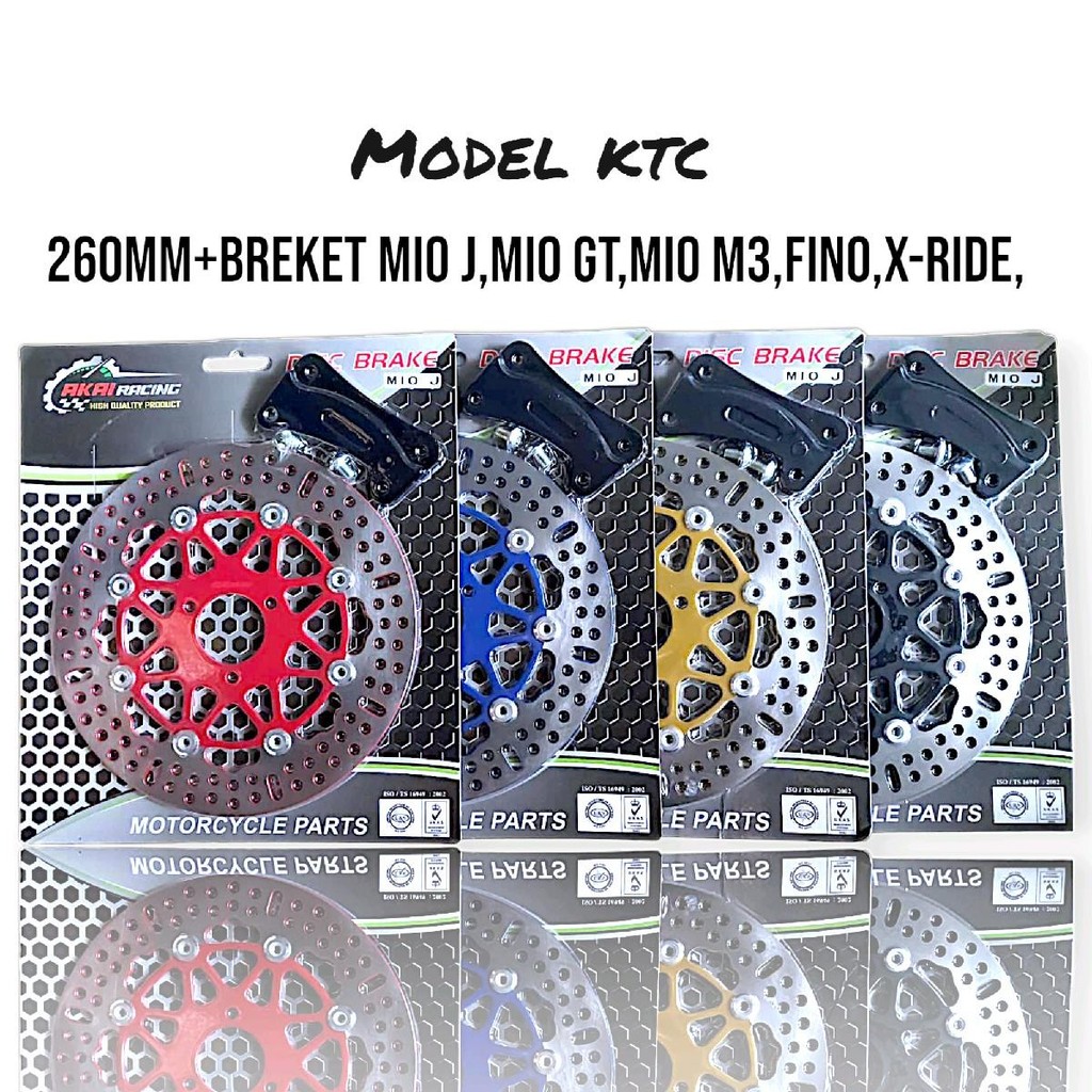 260mm Front Disc Disc Plate+Bracket Model Ktc Motor Mio M3, Mio J, Mio ...