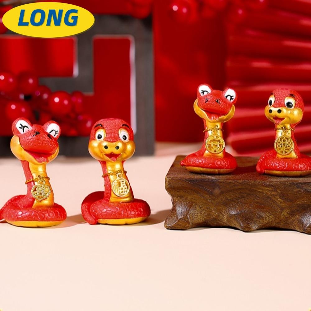 LONNGZHUAN Mini Snake, Resin Souvenir Gift Snake Figurine Statue, Lucky ...
