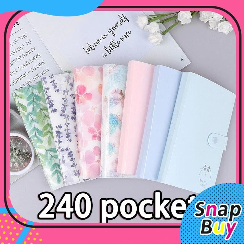 120/240 Pockets Holder Photo Album Lomo Photocard Book Card Stock Idol ...