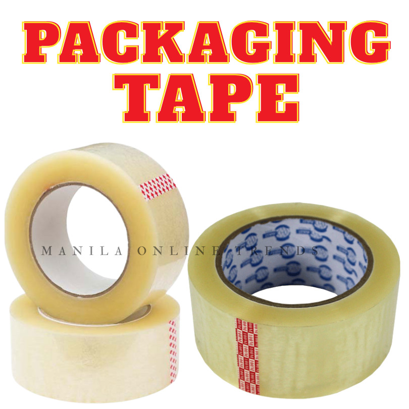 STRONG CLEAR ADHESIVE PACKAGING TAPE ( 2 INCHES 60M/100M ) | Shopee ...