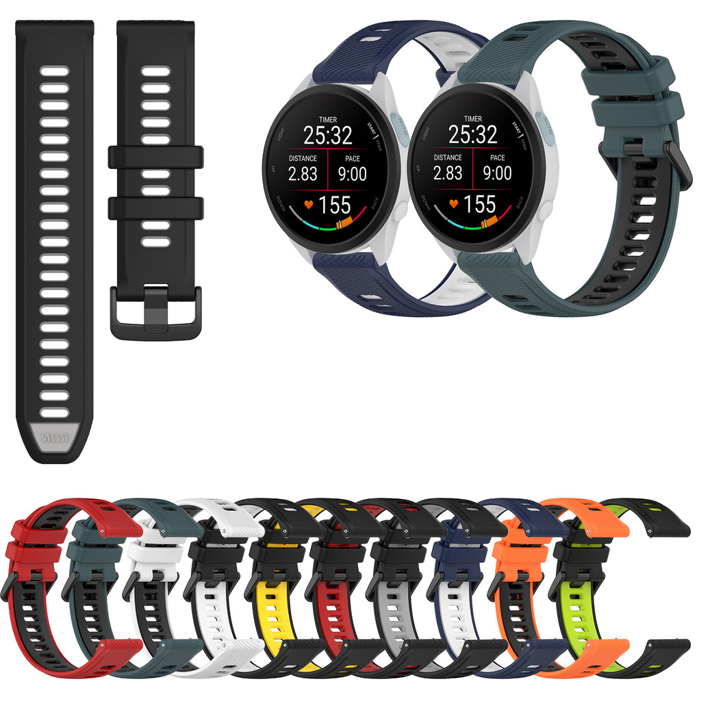 Silicone Strap Waterproof fashion wristband for Garmin forerunner 165 ...
