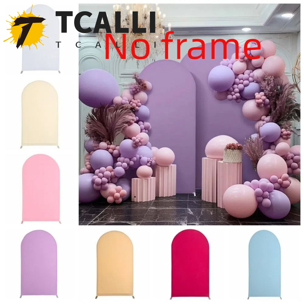 TCALLI Double Sided Arch Backdrop Cover, Solid Color Arch Arch Backdrop ...