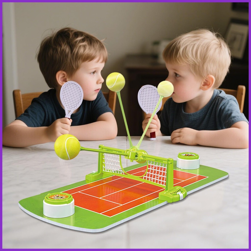 Tennis Game Set Table Tennis Family Game Interactive Portable Toy for ...